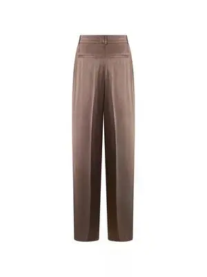 Peserico Pleated Trousers - Brown