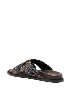 Missoni Criss-cross-strap Sandals - Black