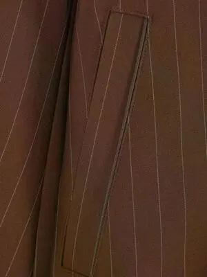 Sacai Pinstripe Zip Bomber Jacket