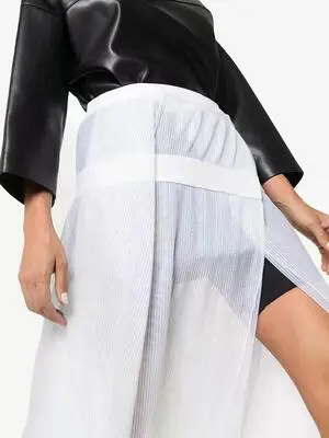 032C Plissé Pleated Wrap Skirt