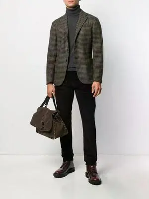 THE GIGI Single-breasted Checked Blazer