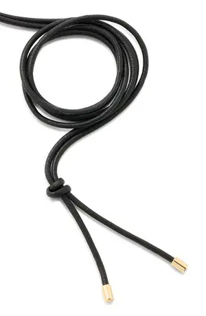 JENNIFER FISHER Dagger Pendant Cord Necklace - Smokey Quartz