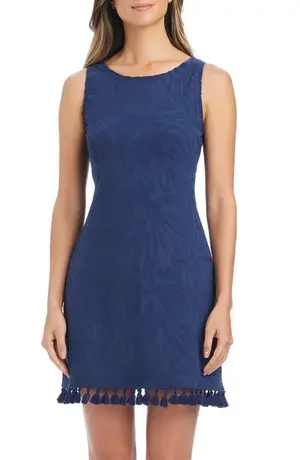 BLEU BY ROD BEATTIE Tassel Hem A-line Cover-up Dress - Midnight