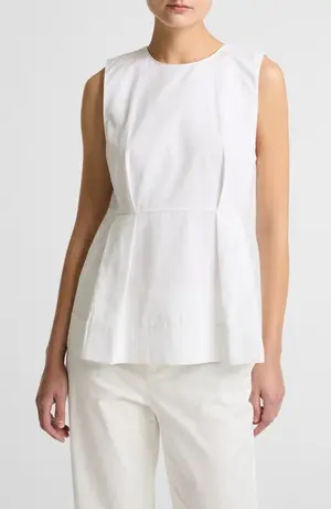 Vince Paneled Sleeveless Top - Optic White
