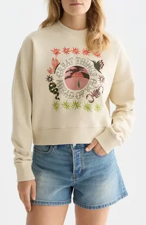 Scotch & Soda Cotton Embroidered Sweatshirt - Fog