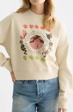 Scotch & Soda Cotton Embroidered Sweatshirt - Fog