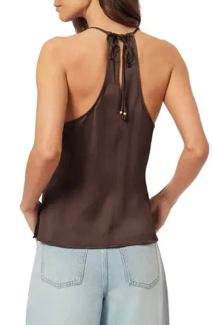 Scotch & Soda Back Tie Sleeveless Satin Top