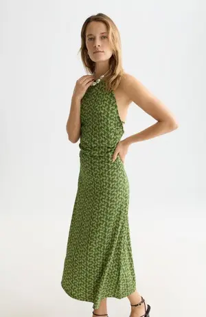 Scotch & Soda Open Back Midi Sundress