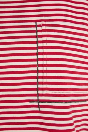 Brunello Cucinelli Striped Cotton-jersey T-shirt