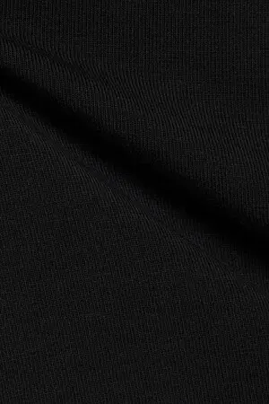 Brunello Cucinelli Cropped Cotton-blend Jersey Bustier Top - Black