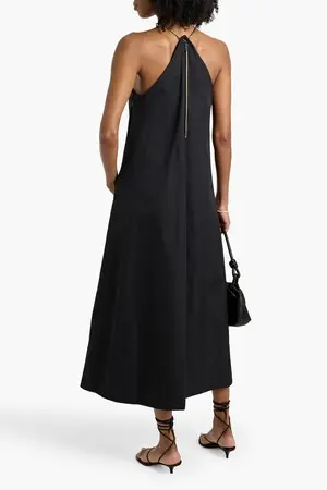 Tibi Chainembellished Twill Midi Dress