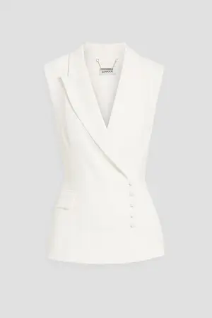 Simkhai Valarie Crepe Vest - Ivory
