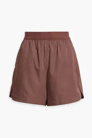 Tibi Twill Shorts - Grape