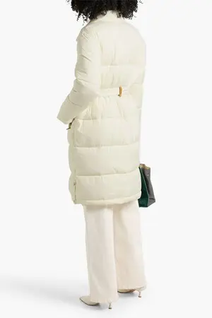 Sandro Belted Quilted Shell Coat