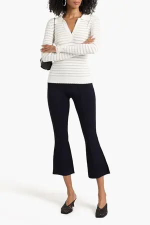 3.1 Phillip Lim Kick-flare Knit Pants - Midnight Blue