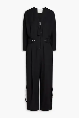 3.1 Phillip Lim Cottonblend Twill Jumpsuit - Black