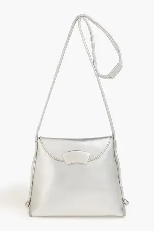 3.1 Phillip Lim Id Petite Metallic Pebbledleather Crossbody Bag - Silver