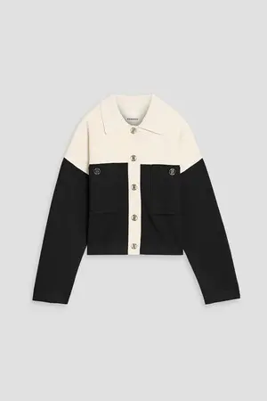 Sandro Two-tone Knitted Cardigan