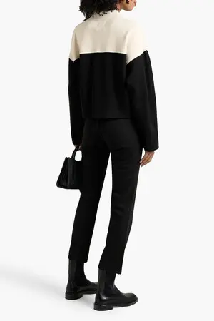 Sandro Two-tone Knitted Cardigan
