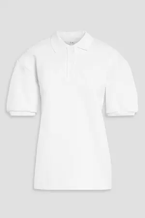 Tibi Piqué Polo Shirt