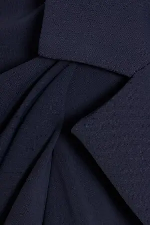 Badgley Mischka Draped Crepe Gown