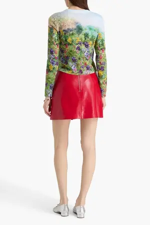 Alice + Olivia Alice Olivia Toni Pleated Mini Skirt