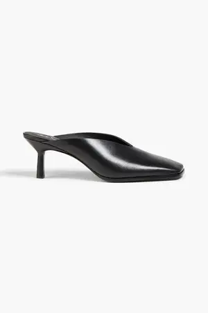 3.1 Phillip Lim Id Leather Mules - Black