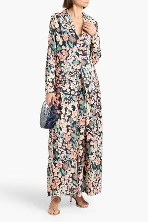 Agua Bendita Silice Danza Floral-print Blazer