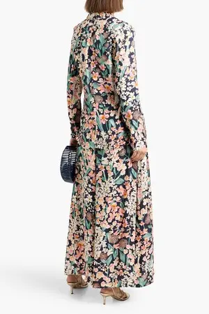 Agua Bendita Silice Danza Floral-print Blazer