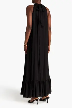 Alice + Olivia Jovie Ruffled Crepe De Chine Maxi Dress