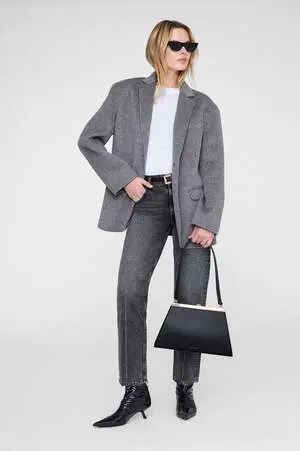 ANINE BING Anine Smooth Leather Bag - Black