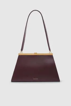 ANINE BING Anine Smooth Leather Bag - Fig