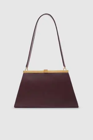 ANINE BING Anine Smooth Leather Bag - Fig