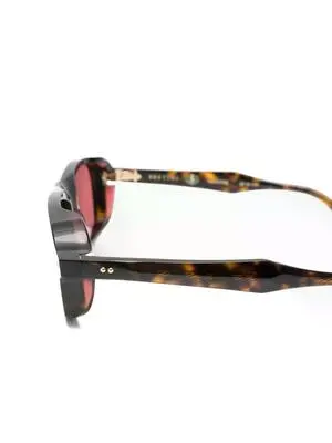 SESTINI EYEWEAR Rectangle Frame Sunglasses - Brown