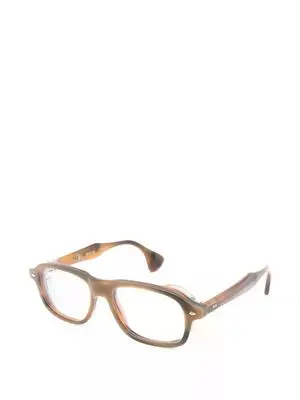 SESTINI EYEWEAR Striped Browline Eyeglasses