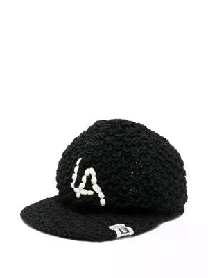 Mihara Yasuhiro La Embroidered Cap - Black