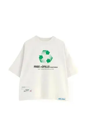 FREE REFILLS Logo Graphic T-shirt - Neutrals