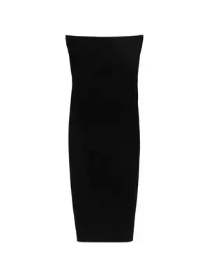 Norma Kamali Strapless Midi Dress - Black