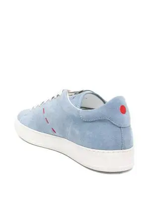 Kiton Stitching-detail Sneakers - Blue