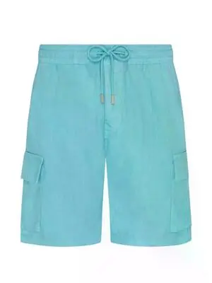 Vilebrequin Cargo Linen Bermuda Shorts - Blue