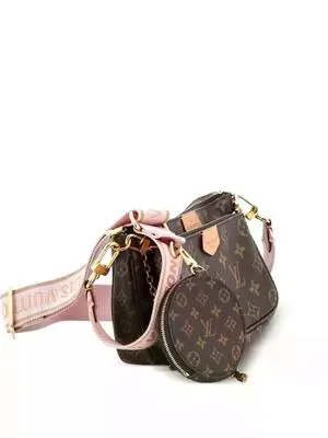 LOUIS VUITTON Multi Pochette Accessoires Monogram Canvas Crossbody Bag - Brown