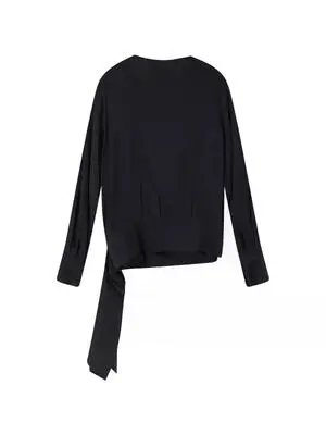 SEMICOUTURE Satin Wrap Blouse