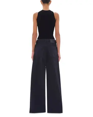 HAIKURE Gana Bull Slit Maxi Skirt