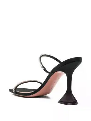 Amina Muaddi Gilda Crystal Embellished Sandals