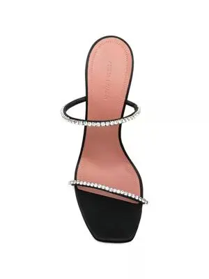 Amina Muaddi Gilda Crystal Embellished Sandals