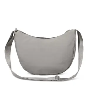BAGGALLINI Swift Crescent Crossbody Bag - B-lite Silver Sand