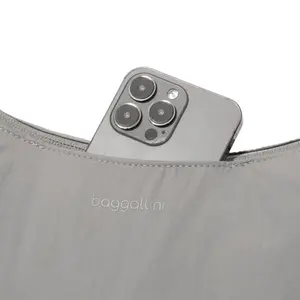 BAGGALLINI Swift Crescent Crossbody Bag - B-lite Silver Sand