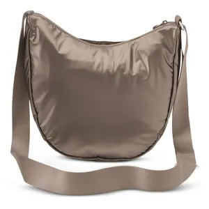 BAGGALLINI Swift Crescent Crossbody Bag - Copper Metallic