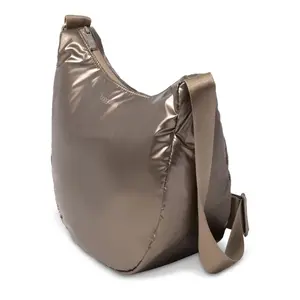 BAGGALLINI Swift Crescent Crossbody Bag - Copper Metallic