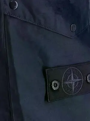 Stone Island Cargo Shorts With Logo Patch